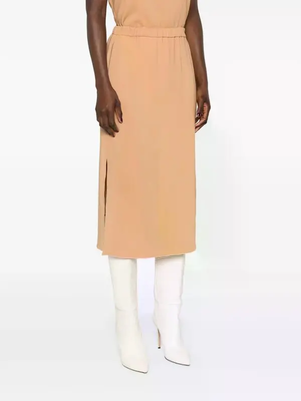 FORTE_FORTE Elasticated-waistband Midi Skirt