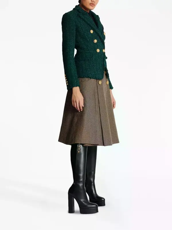 Balmain Double-breasted Tweed Jacket