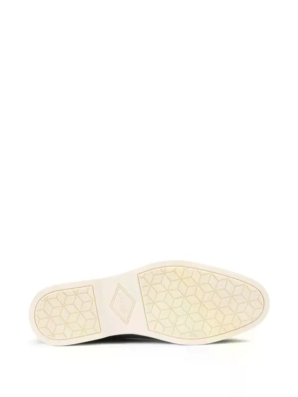 DOUCAL'S Suede Apron-toe Loafers