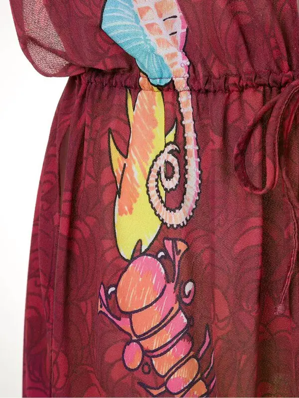AMIR SLAMA Printed Beach Dress