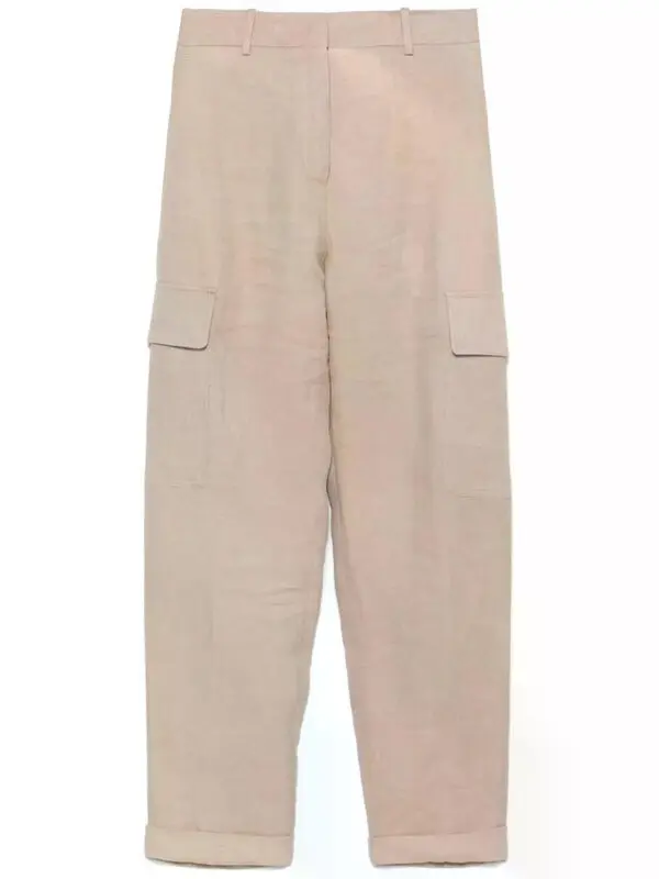 Eleventy Linen Cargo Trousers