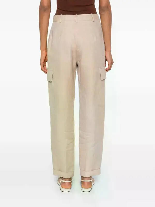 Eleventy Linen Cargo Trousers