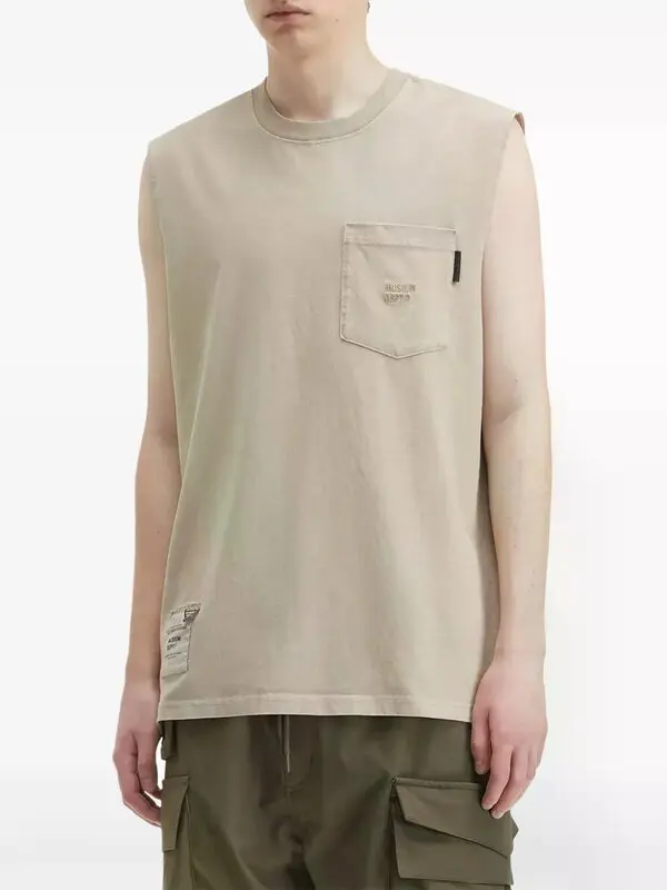 MUSIUM DIV. Sleeveless Pocket T-shirt