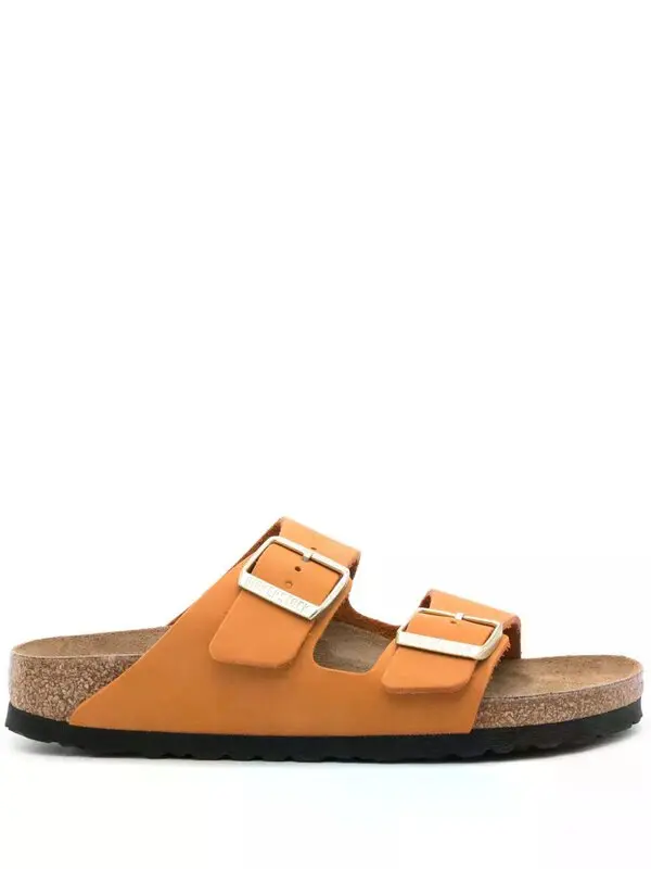 BIRKENSTOCK Arizona Suede Slides - Orange