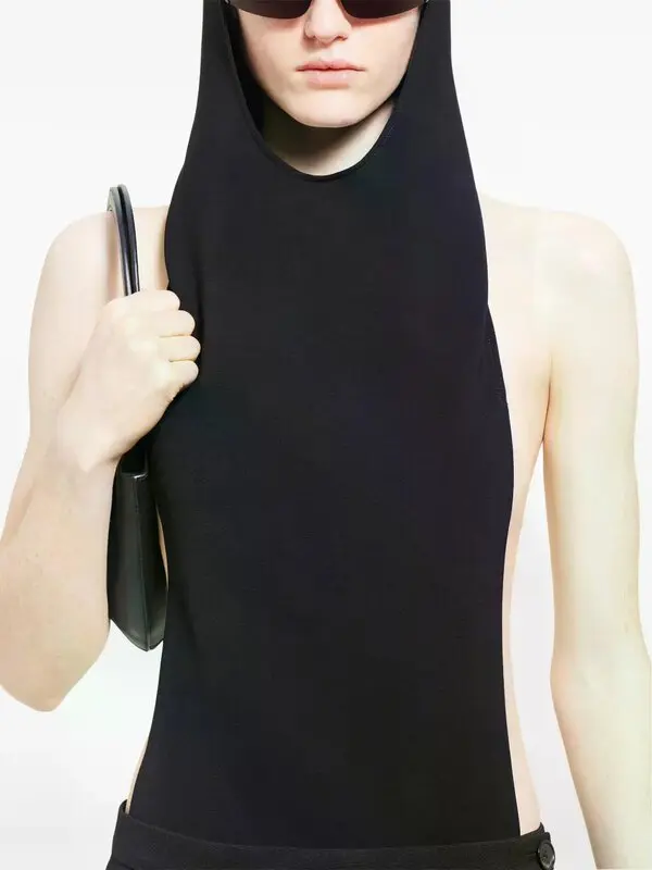 COURREGES Illusion Hooded Bodysuit