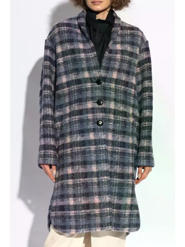 MARANT ETOILE Gabriel Checked Coat