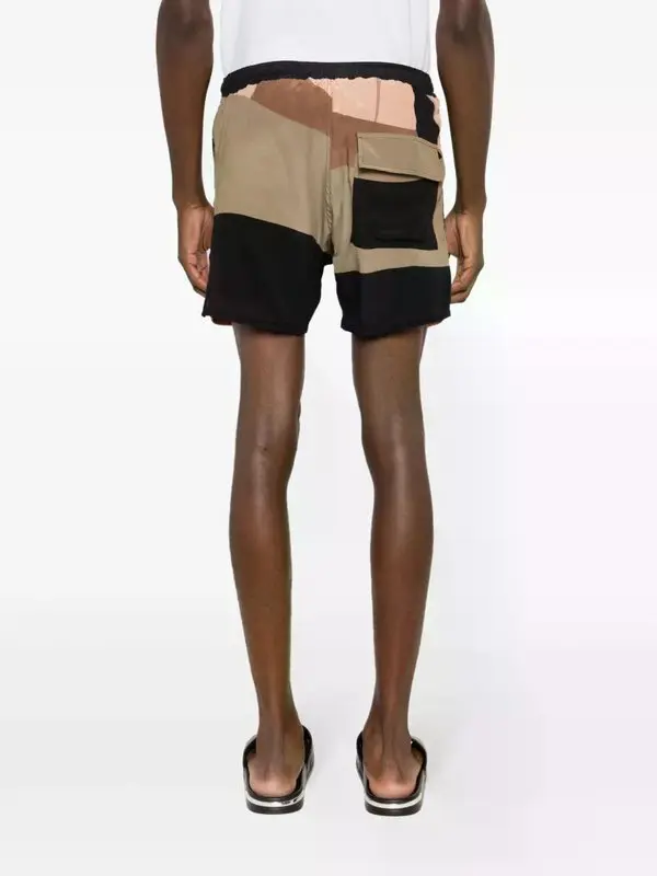 AMIR SLAMA Graphic-print Silk Shorts