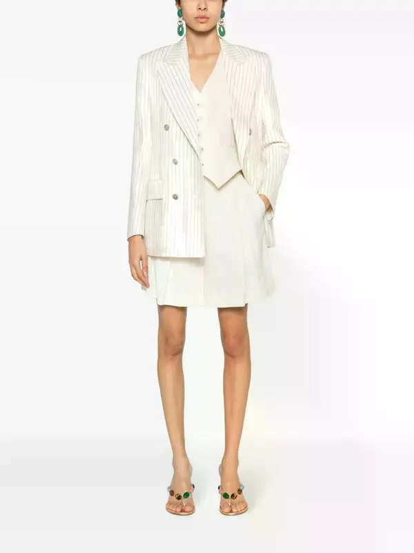 TOM FORD Striped Double-breasted Twill Blazer