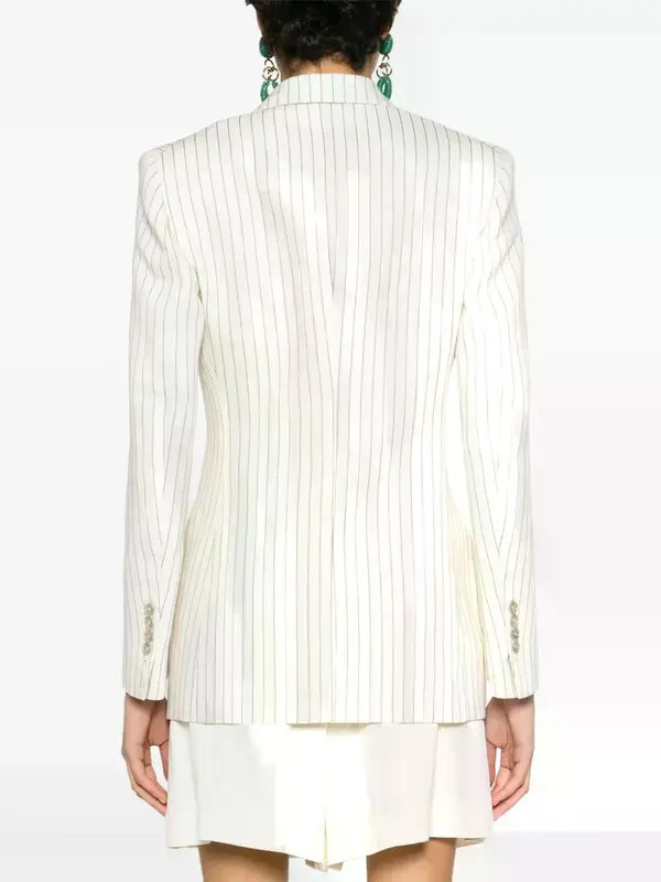 TOM FORD Striped Double-breasted Twill Blazer