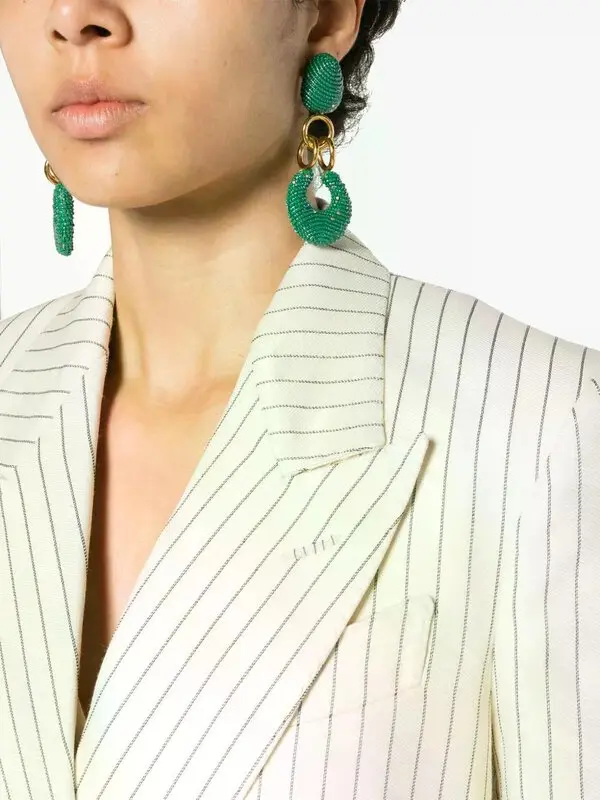 TOM FORD Striped Double-breasted Twill Blazer