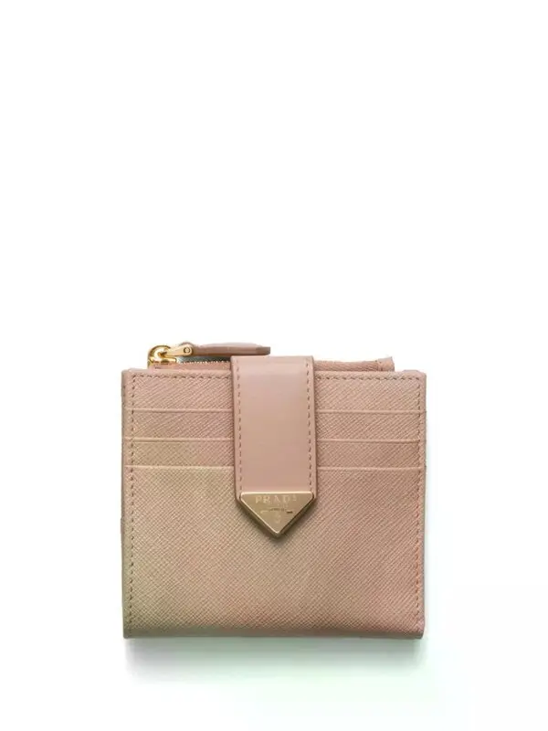 Prada Small Saffiano Wallet - Neutrals