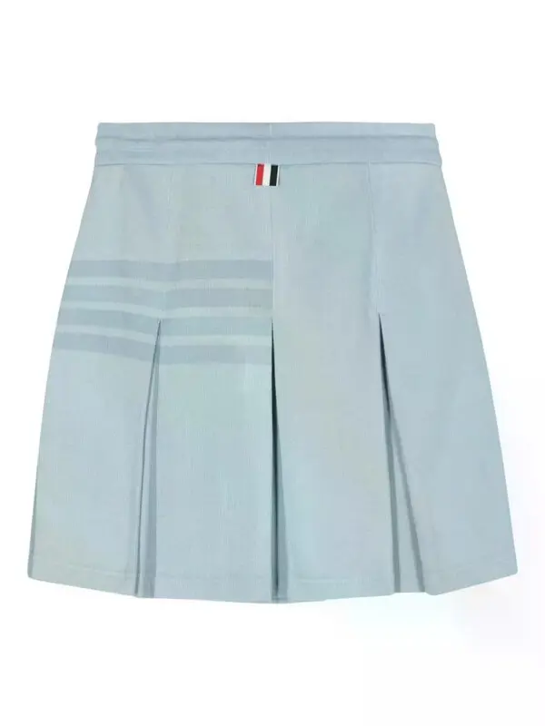 Thom Browne 4-bar Knitted Pleated Skirt