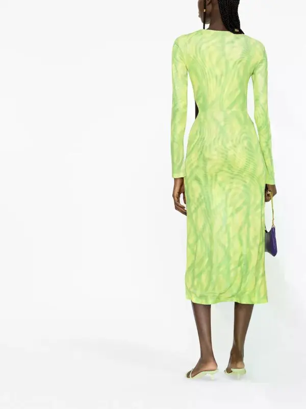ROTATE BY BIRGER CHRISTENSEN Cut-out Ruched Dress
