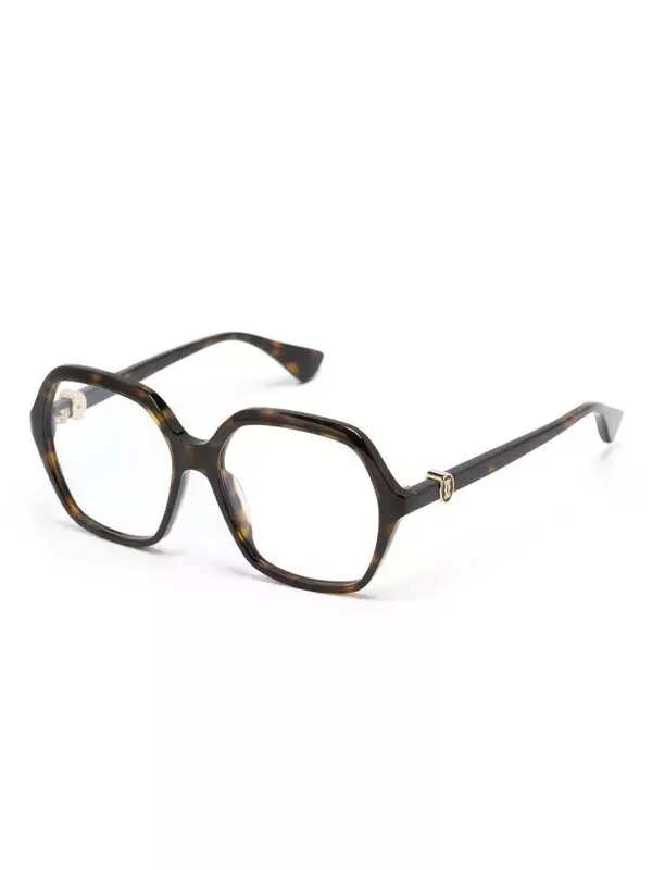 Cartier Double C Décor Square-frame Glasses