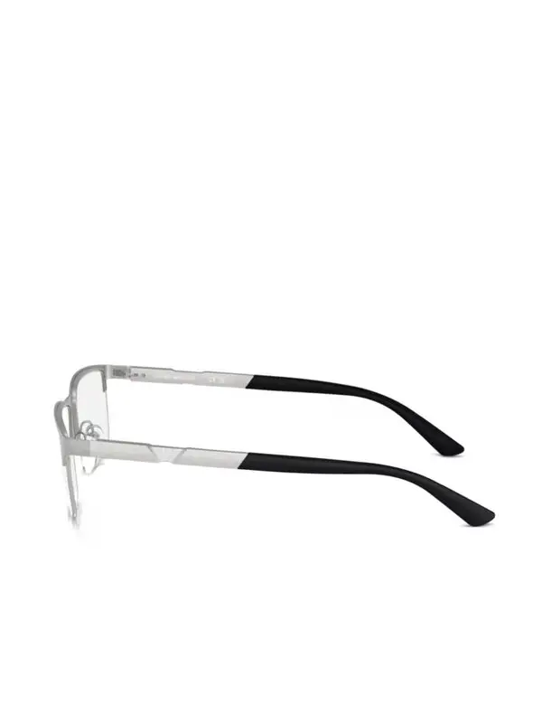 Emporio Armani Rectangle-frame Glasses - Silver