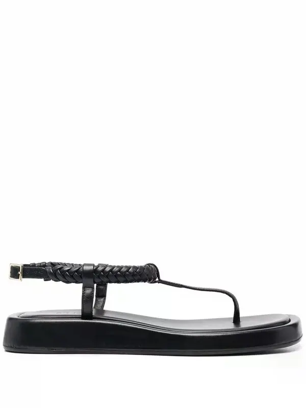 GIABORGHINI X Rosie Huntington-whiteley Thong Sandals - Black