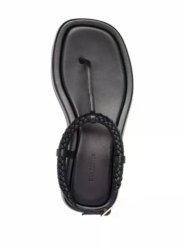GIABORGHINI X Rosie Huntington-whiteley Thong Sandals - Black
