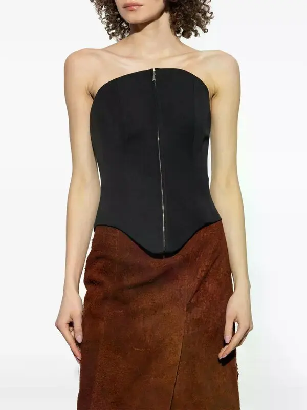 Alexander McQueen Zip-up Corset Top