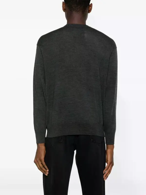 Emporio Armani Colour-block Virgin Wool Sweater