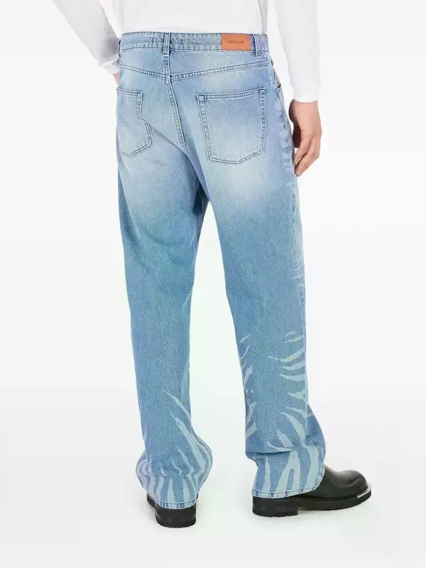 Roberto Cavalli Zebra-pattern Jeans