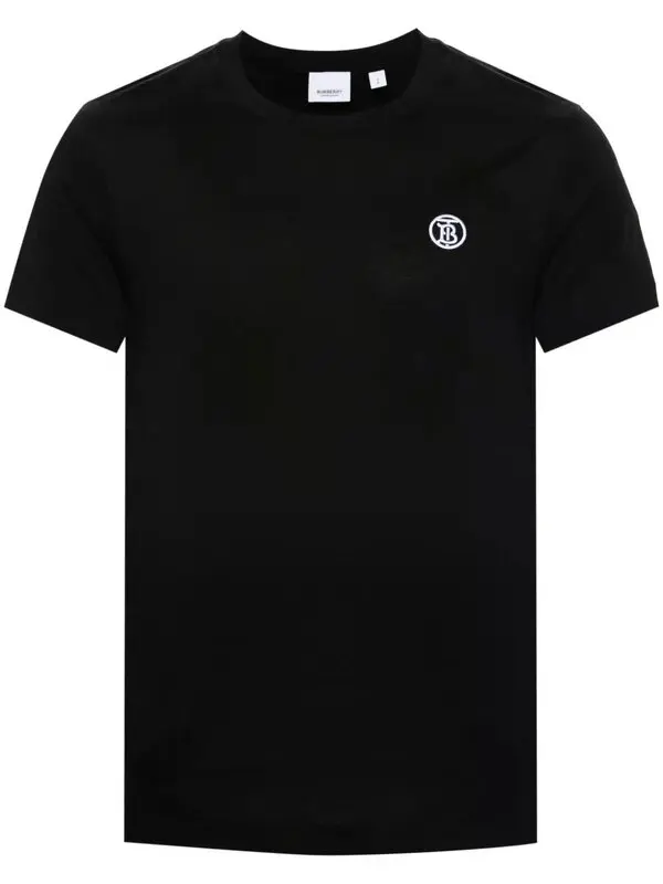 Burberry Logo-embroidered Cotton T-shirt