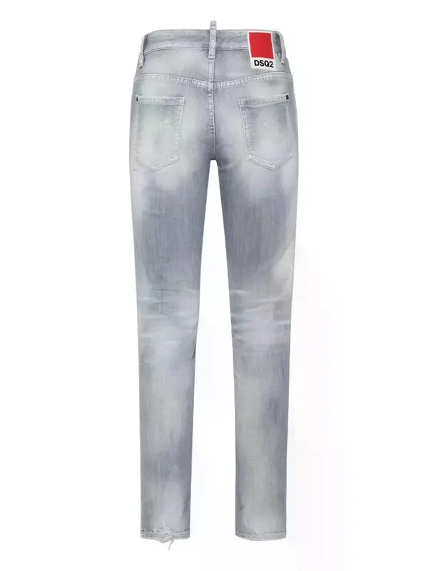 Dsquared2 Jennifer Mid-rise Skinny Jeans - Grey