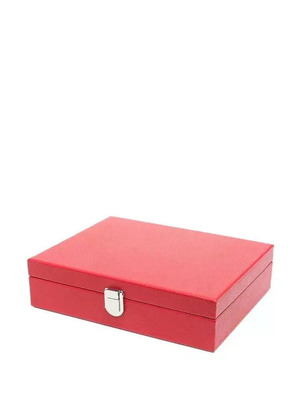HECTOR SAXE Leather Poker Set