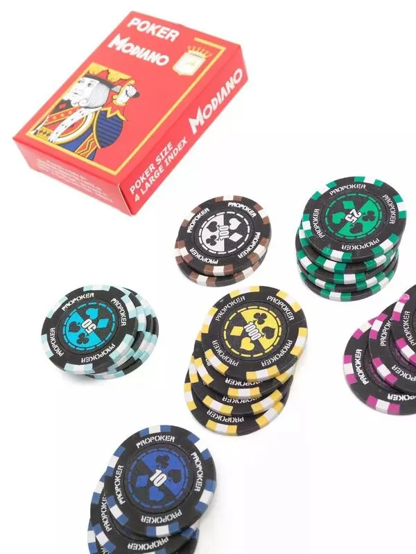 HECTOR SAXE Leather Poker Set