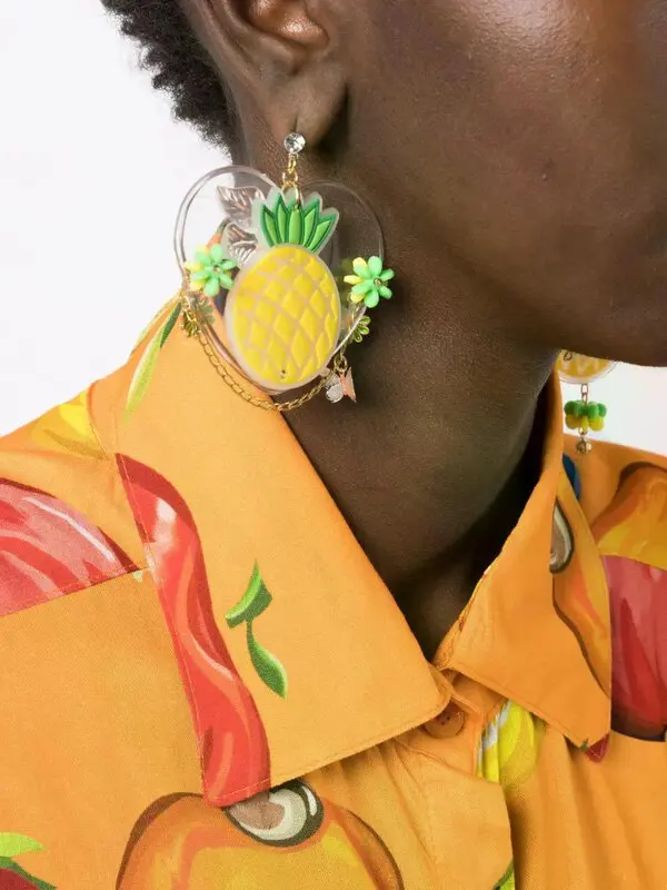 AMIR SLAMA Pineapple Drop Earrings