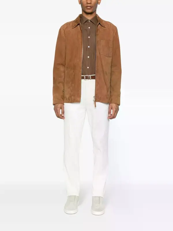 LARDINI Long-sleeve Linen Shirt