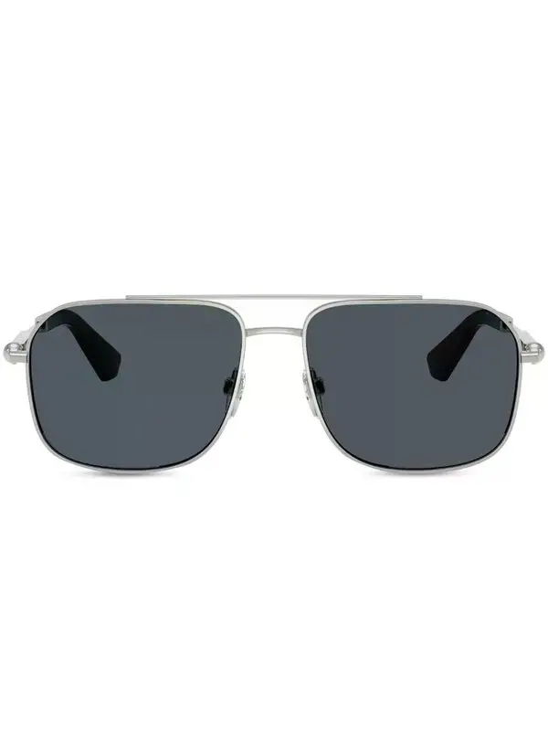 Burberry Logo-engraved Sunglasses - Silver