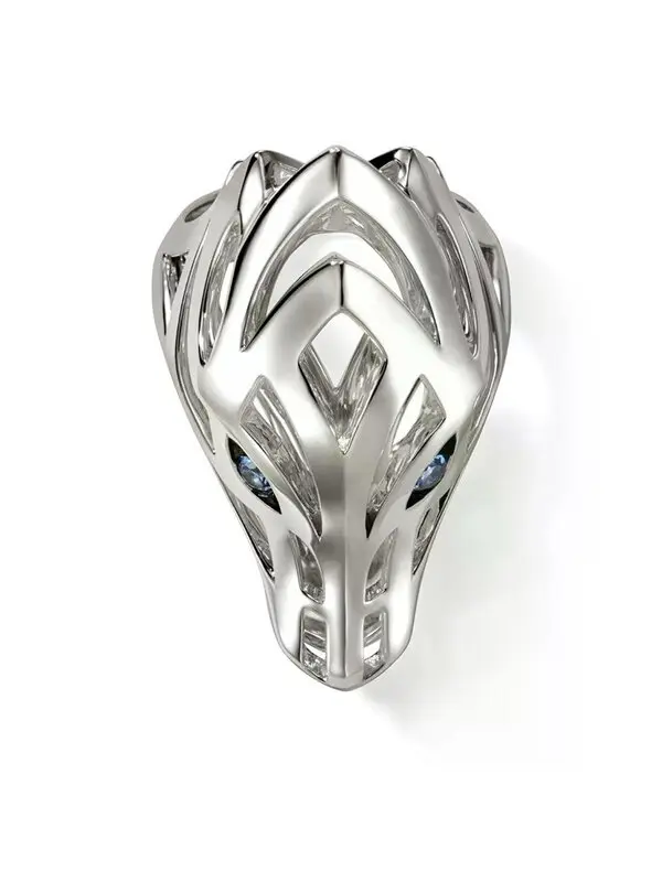 John Hardy Naga Sterling Sapphire Ring