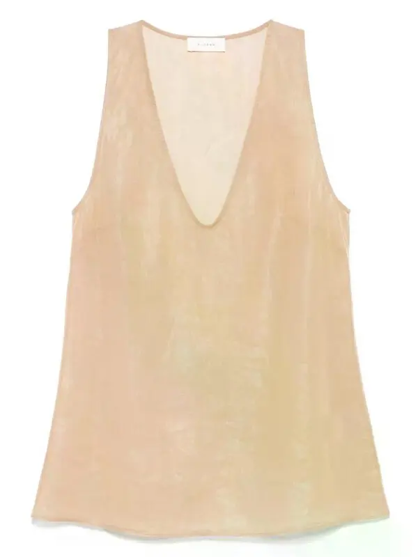 RUOHAN Sleeveless Plunge V-neck Top