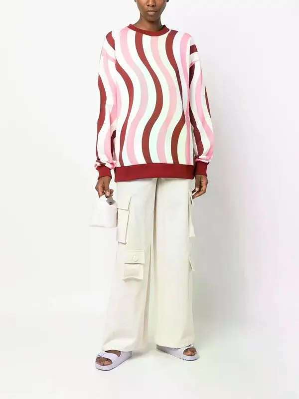 Camper Printed Cotton Sweatshirt - Pink