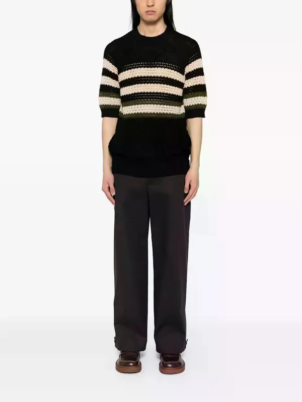 Tagliatore Striped Knit Top