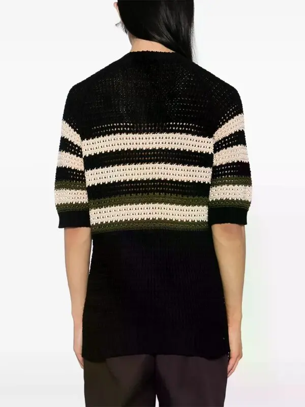 Tagliatore Striped Knit Top