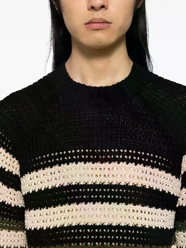 Tagliatore Striped Knit Top