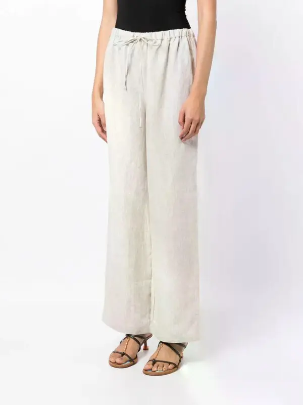 REFORMATION Olina Straight-leg Linen Trousers - Neutrals
