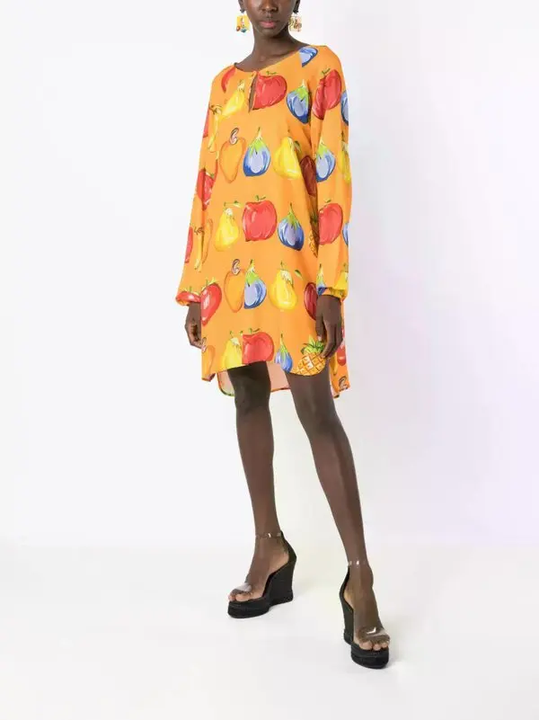 AMIR SLAMA Fruit-print Mini Dress