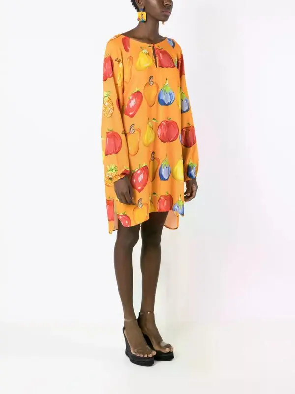 AMIR SLAMA Fruit-print Mini Dress