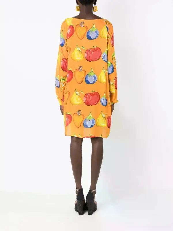 AMIR SLAMA Fruit-print Mini Dress