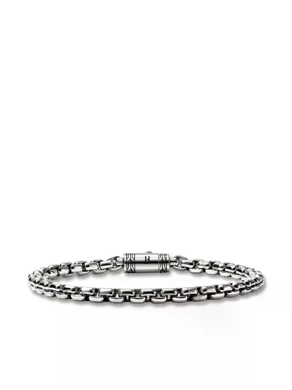 John Hardy Sterling Silver Box Chain Bracelet - Grey