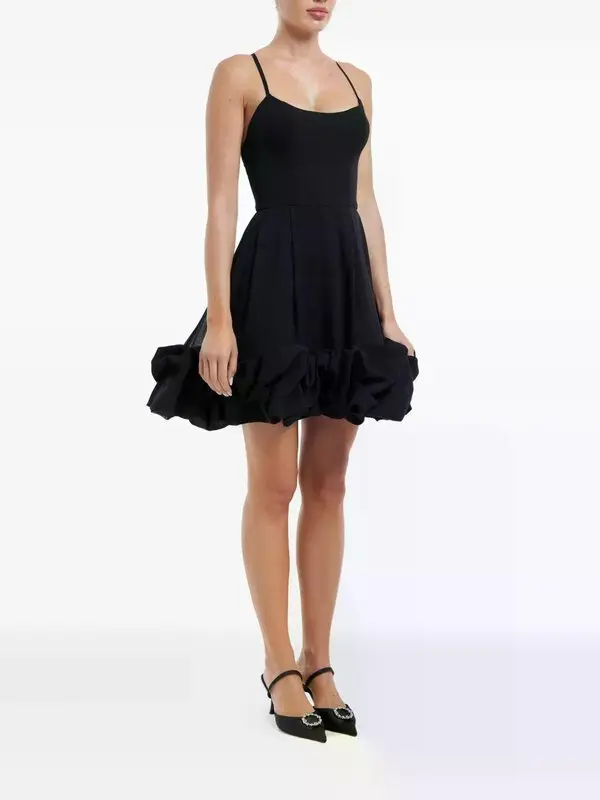 POST MERIDIEM Backless Bustier Mini Dress - Black