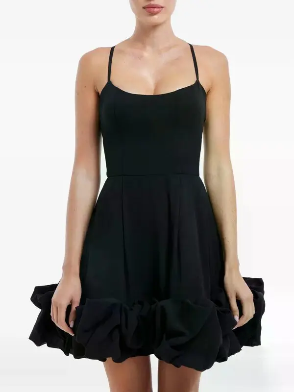 POST MERIDIEM Backless Bustier Mini Dress - Black