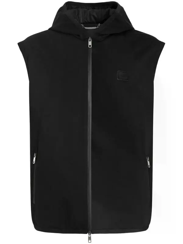 Dolce & Gabbana Logo-appliqué Gilet - Black