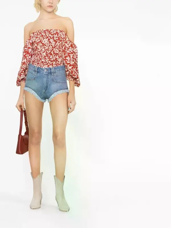 MARANT ETOILE Eneidao Denim Shorts