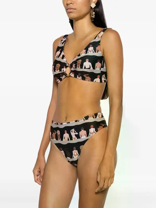 AMIR SLAMA Graphic-print Bikini