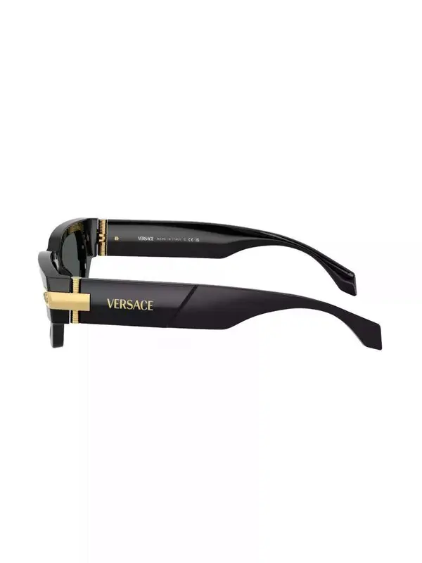 Versace Rectangle-frame Sunglasses - Black