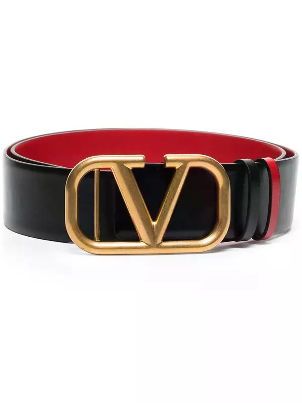 Valentino Garavani 40mm Vlogo Signature Reversible Belt - Black