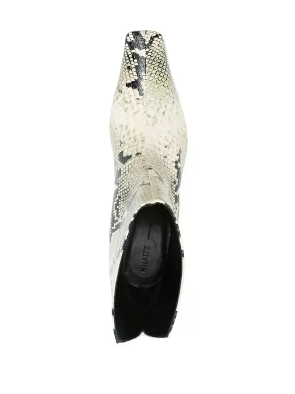 Khaite 55mm Ona Snakeskin Ankle Boots